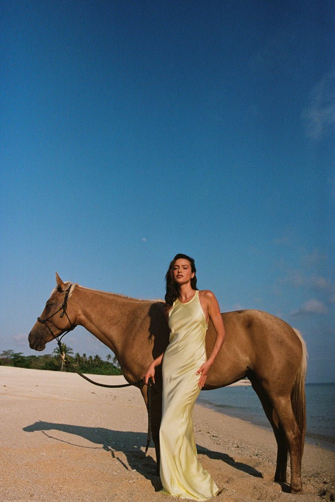 Shop Turquoise Lane The Label - The Andie Dress - Lemon - Turquoise Lane